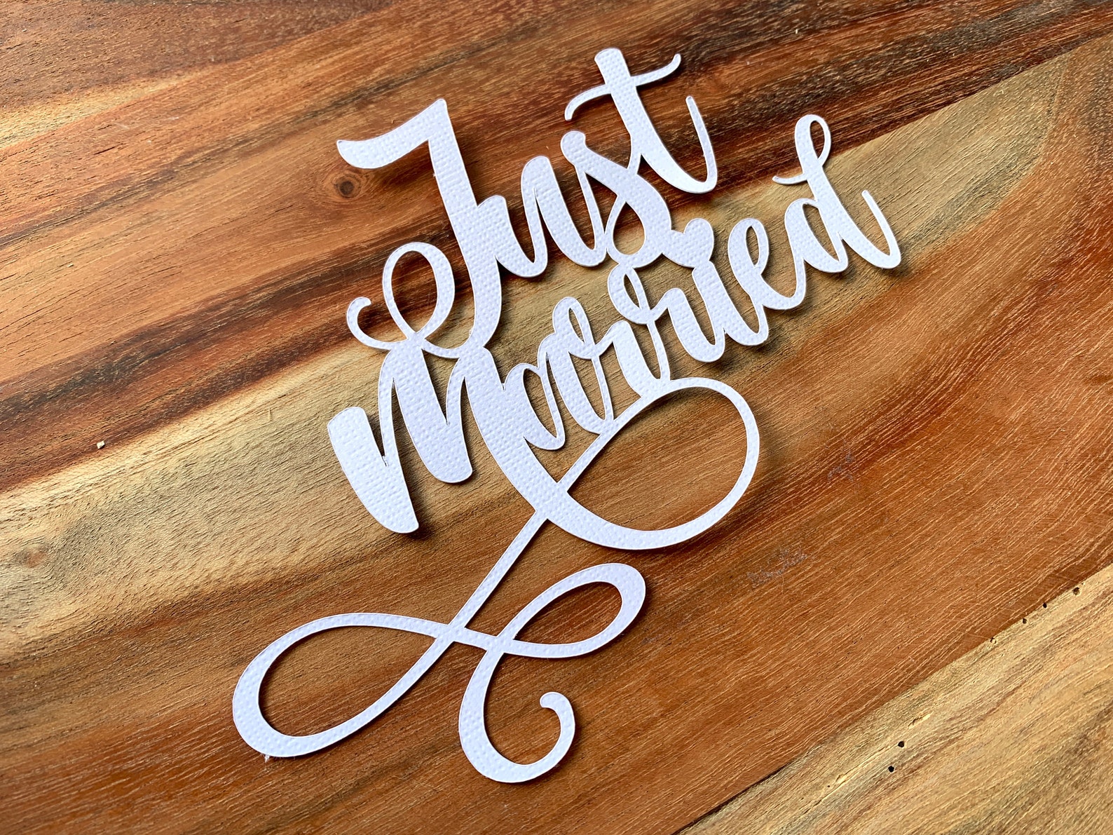 JUST MARRIED, Die Cut, Cut Out | Scrapbooking | Card Making | Craft ...