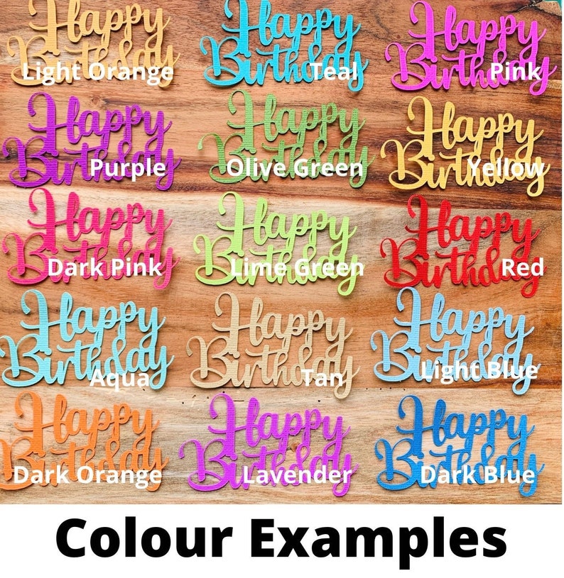 Custom Name Die Cuts Cut Outs Personalised Card Making | Etsy