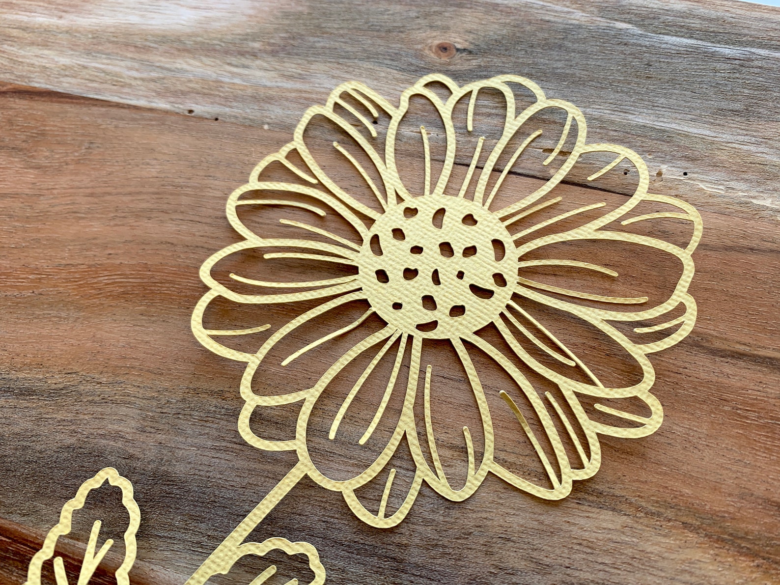 Large Sunflower Die Cut - Etsy