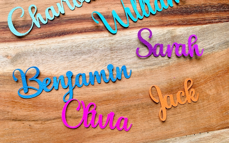 Custom Name, Die Cuts, Cut Outs | Personalised | Card Making ...