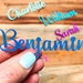 Custom Name, Die Cuts, Cut Outs | Personalised | Card Making ...