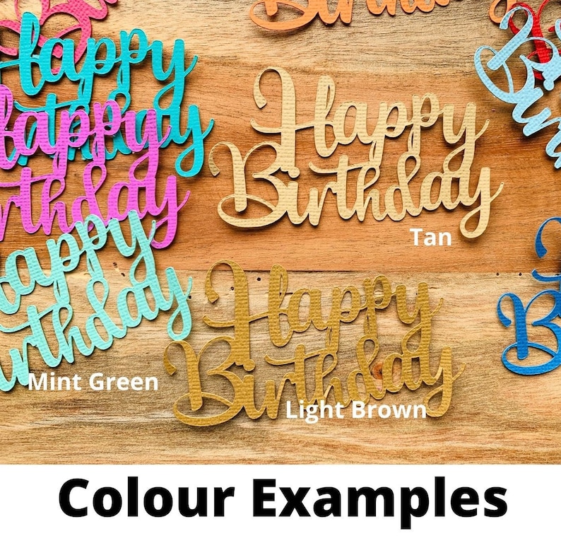 Custom Name Die Cuts Cut Outs Personalised Card Making | Etsy