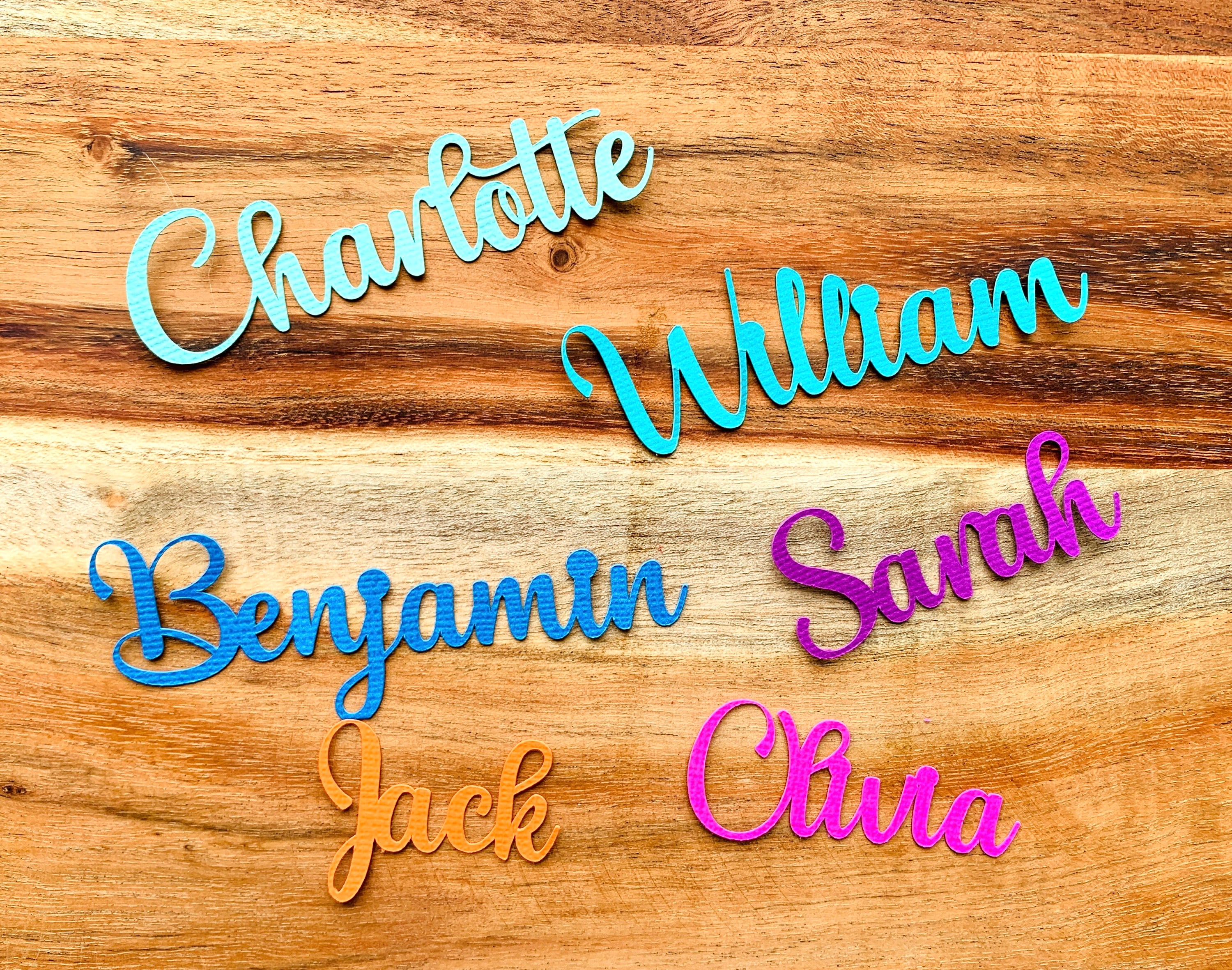 Custom Name, Die Cuts, Cut Outs | Personalised | Card Making ...