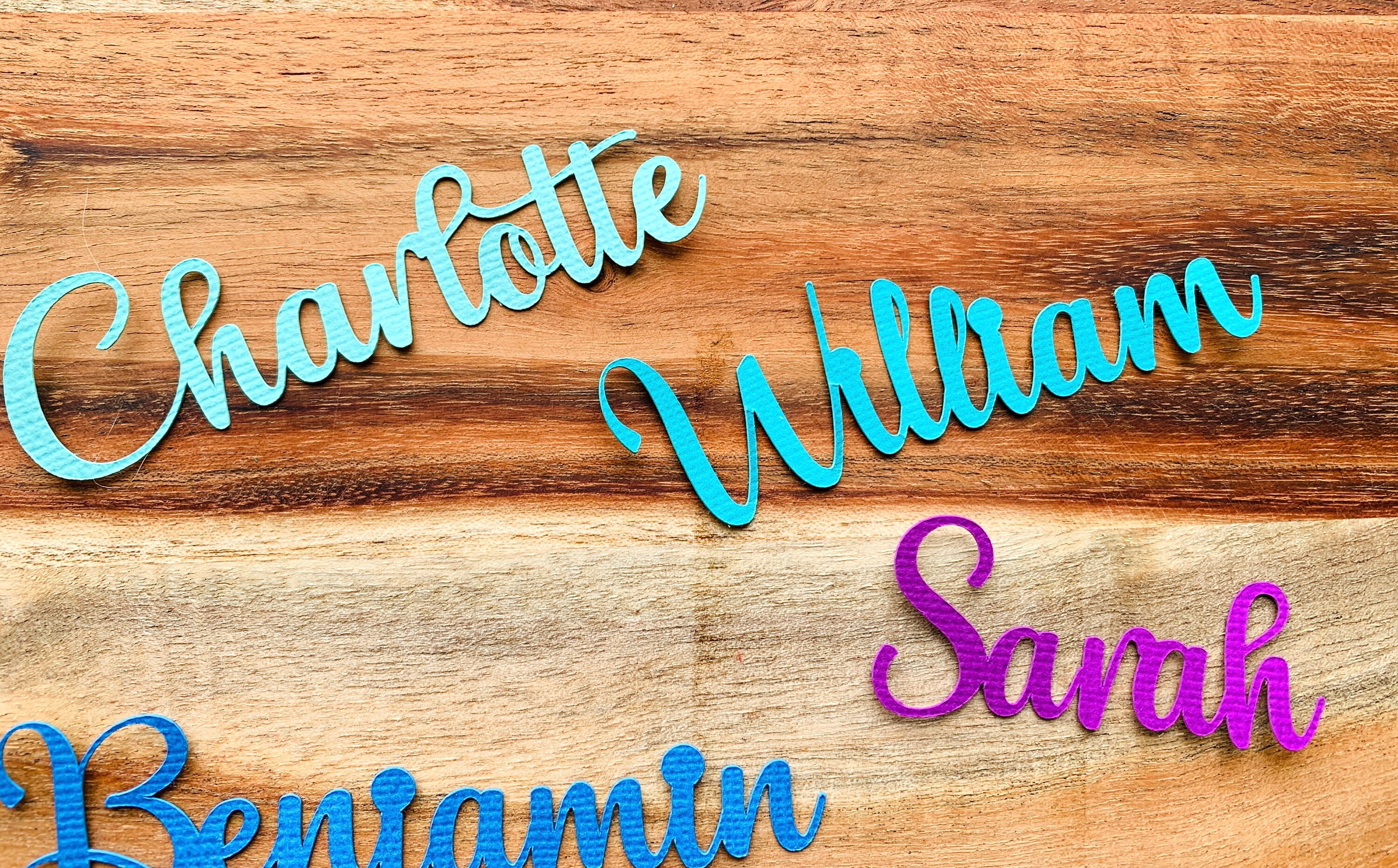 Custom Name Die Cuts Cut Outs Personalised Card Making - Etsy