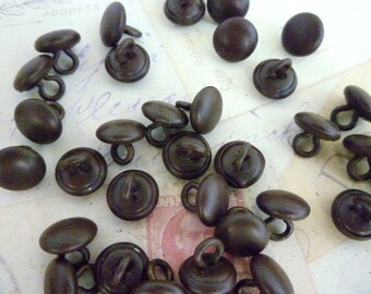 Vintage Metal Dome Buttons Cream Pack of 20 | Etsy