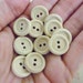 Half Inch Round Buttons 15mm Natural - Etsy
