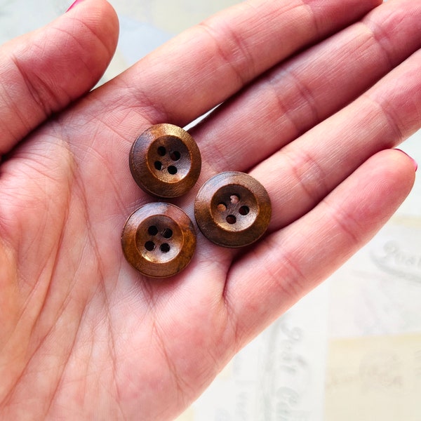 Wood Buttons - Etsy