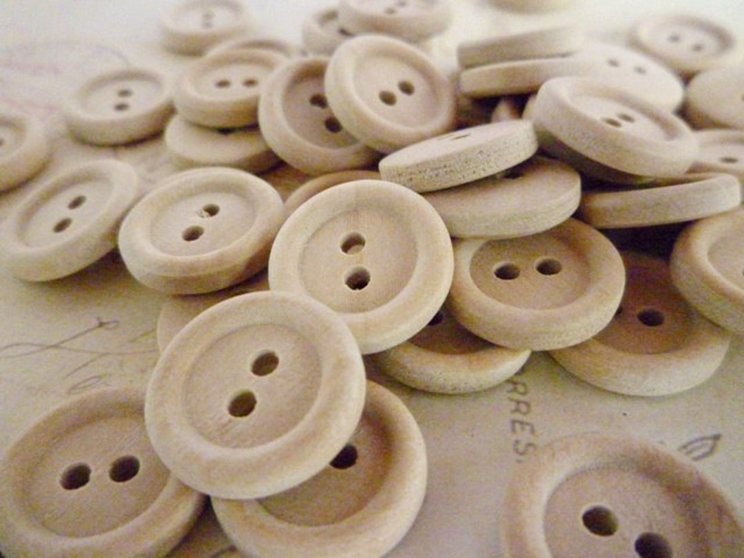 Half Inch Round Buttons, 15mm (half Inch), Natural - Etsy
