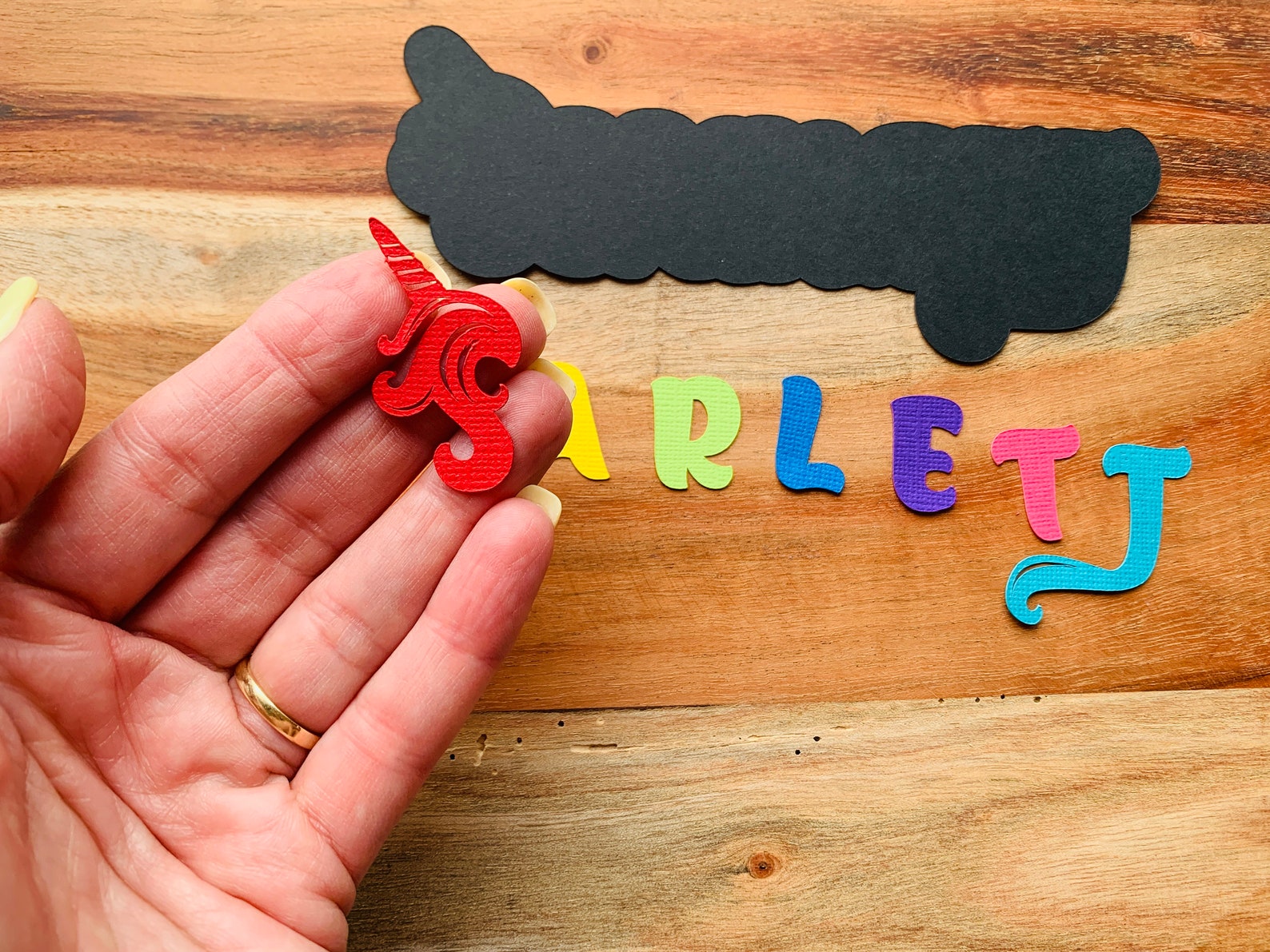 DIY Custom Name MAGIC UNICORN Font Die Cuts Cut Outs - Etsy