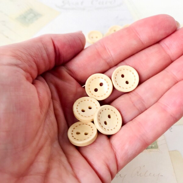 Wood Buttons - Etsy