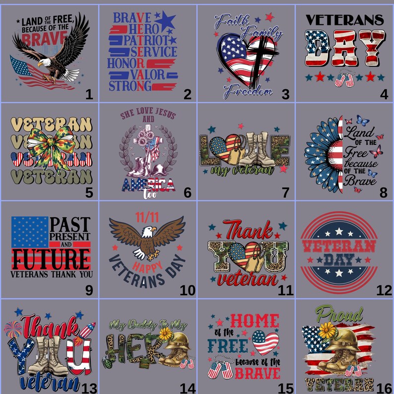 70+ Veterans Day Bundle DTF, Bundle, Military Appreciation Ready to ...