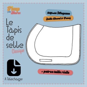 Classic Saddle Pad Pattern - Etsy