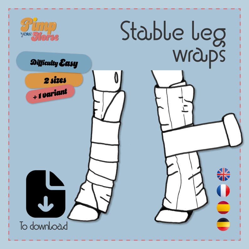 The Tutorial - Stable Leg Wraps - Translated Into 4 Languages - Etsy