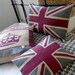 Hand Made New Rustic Union Jack Flag Cushion Cover Cover | Etsy UK