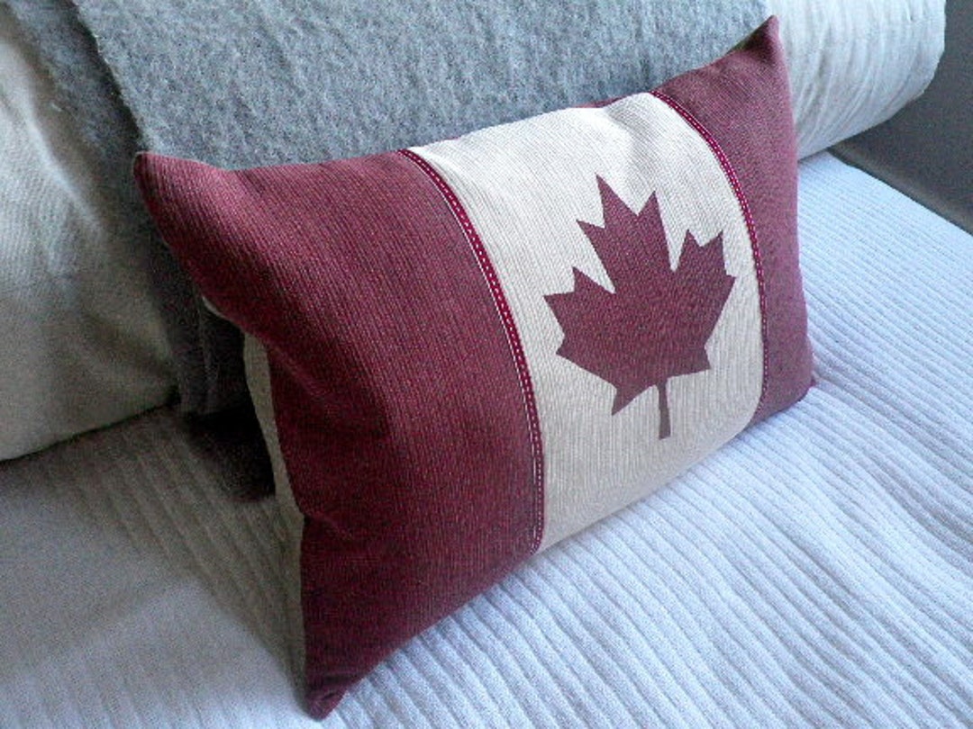 New Canadian Reversible Flag Cushion Cover - Etsy Canada