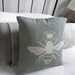 Hand Printed Queen Bee Cushion Cover - Etsy