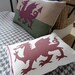 Hand Printed Heritage Welsh Flag Cushion Cover - Etsy