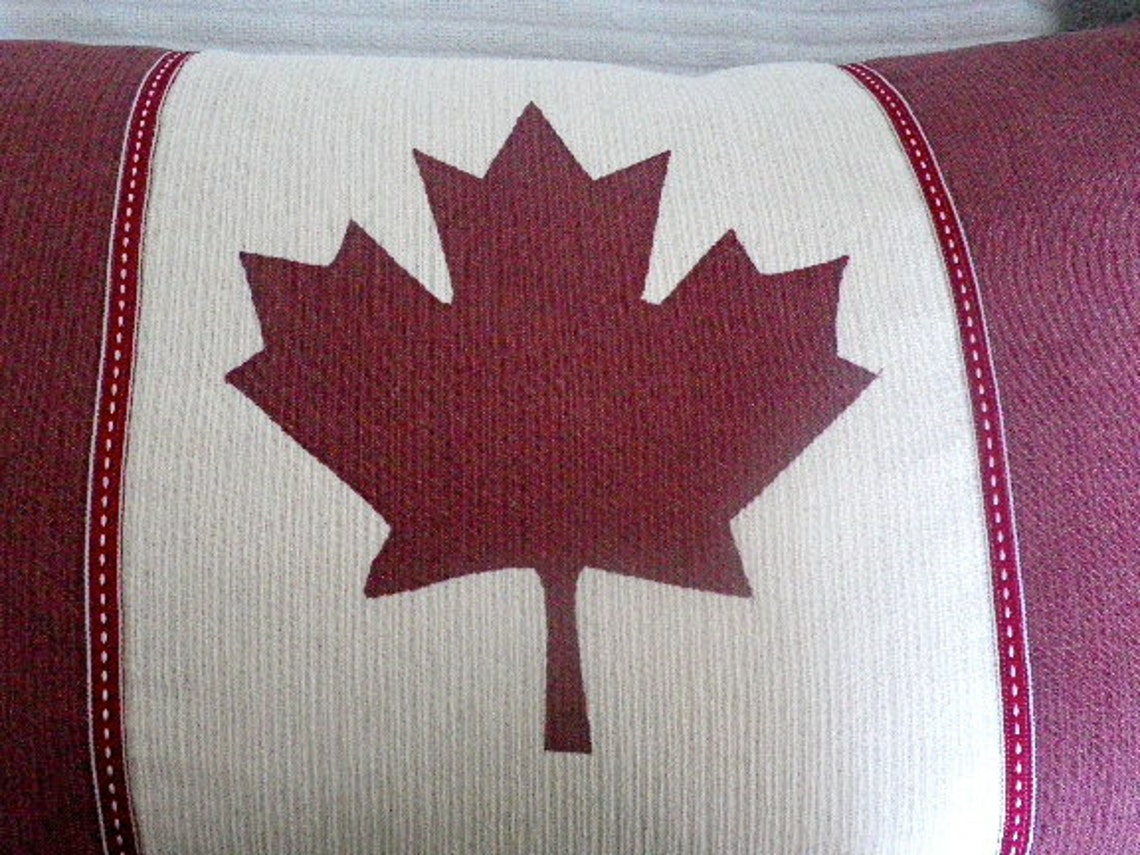 New Canadian Reversible Flag Cushion Cover - Etsy Canada