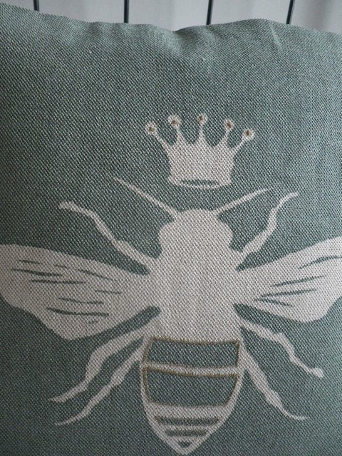 Hand Printed Queen Bee Cushion Cover - Etsy