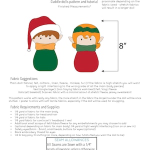 MINI Elf Dolls, Elf Doll Sewing Pattern, Doll Pdf Sewing Pattern, Soft ...