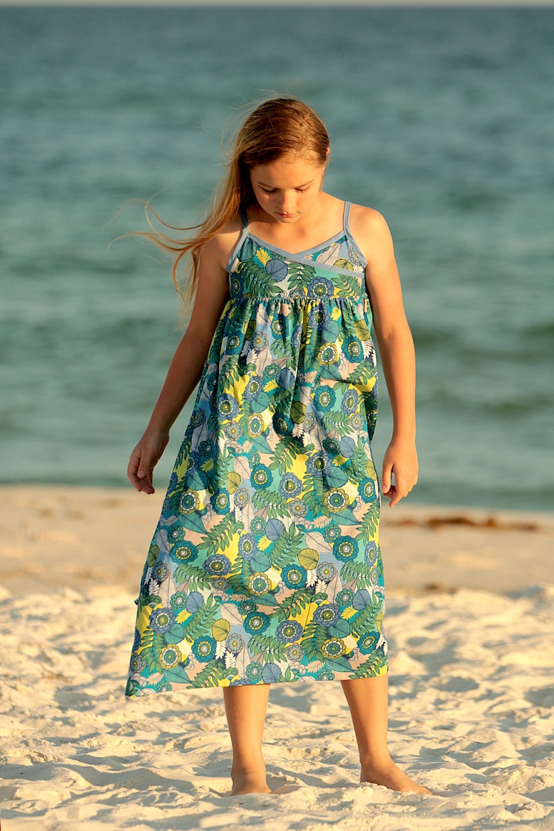 Summer Maxi Dress Sewing Pattern and Tutorial PDF Maxi | Etsy