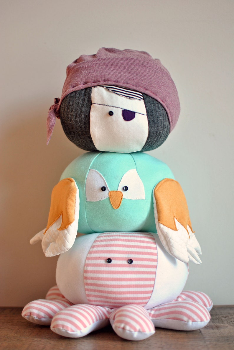 NEW Pirate Friends Soft Ball Toy Pdf Sewing Pattern Plush Toy - Etsy