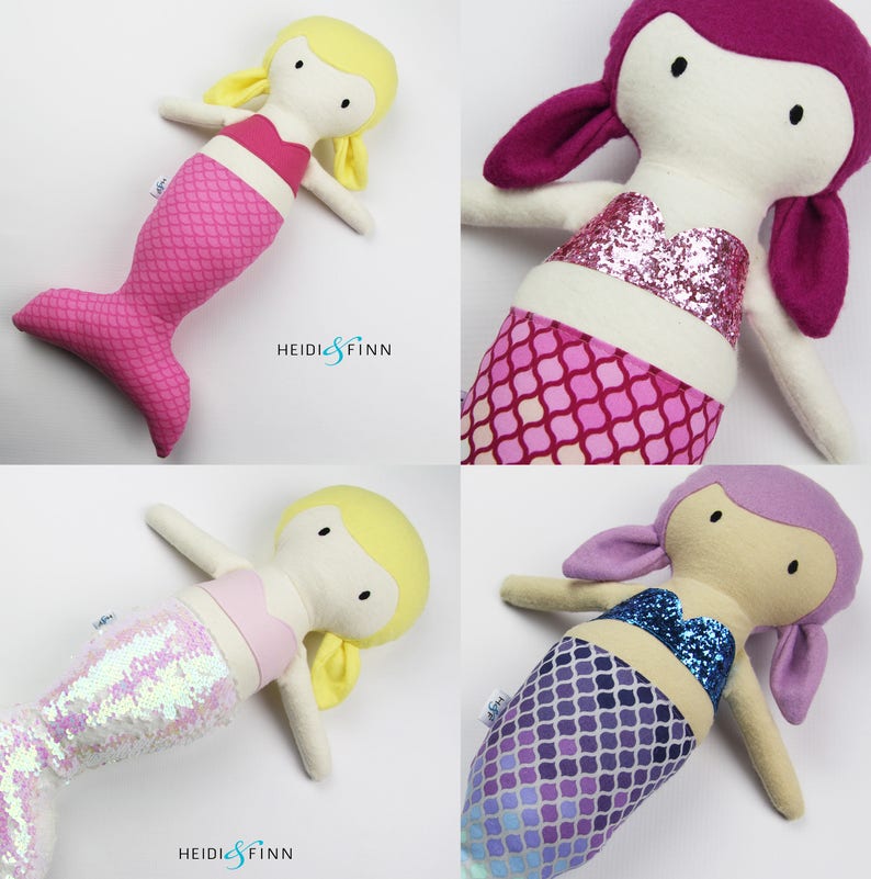 Mini Pals Under the Sea Doll Sewing Pattern Mermaid Toy - Etsy