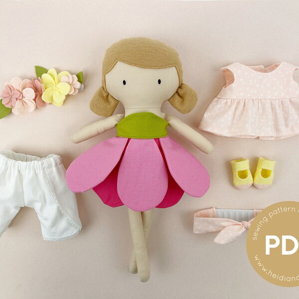 Flower Doll Sewing Pattern - Etsy