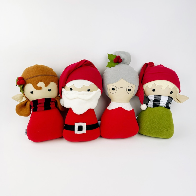 Santa Doll Pattern CUDDLE DOLL Doll Sewing Pattern - Etsy