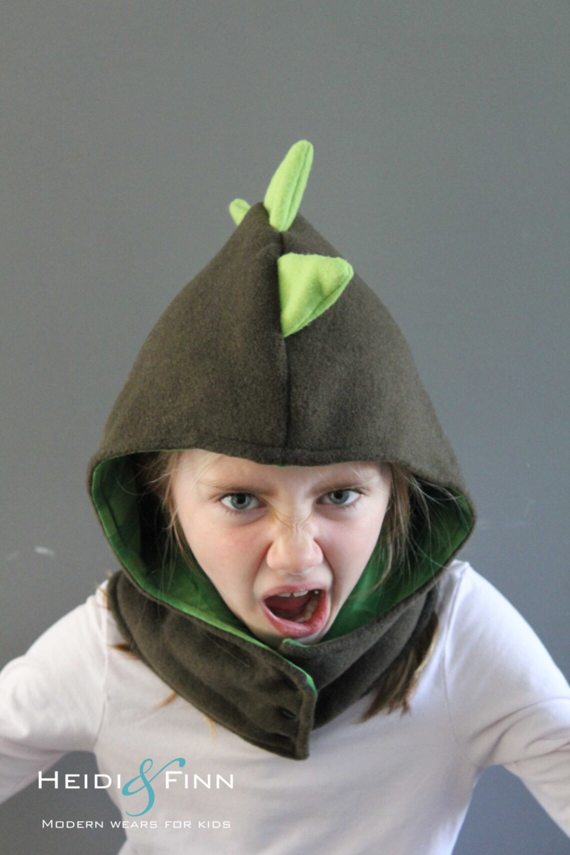 All in One Hooded Scarf Pattern and Tutorial 6m-12y Easy Sew PDF ...