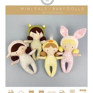Spring Baby Doll Sewing Pattern, Toy Pdf Sewing Pattern, Tiny Doll ...