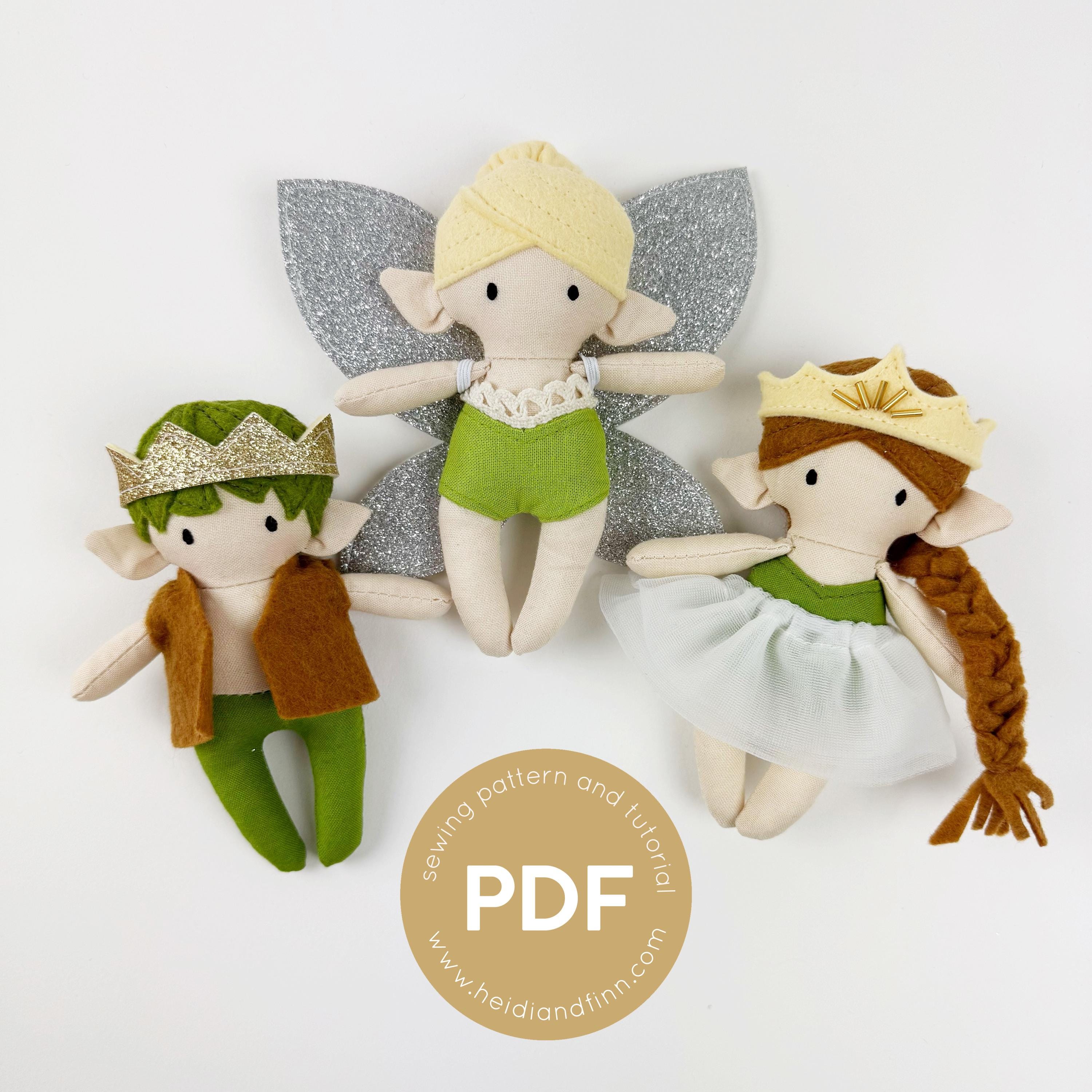 Mini Fairy Doll Pattern, Fairies, Toy Doll, Woodland Doll, 5 Inch Doll ...