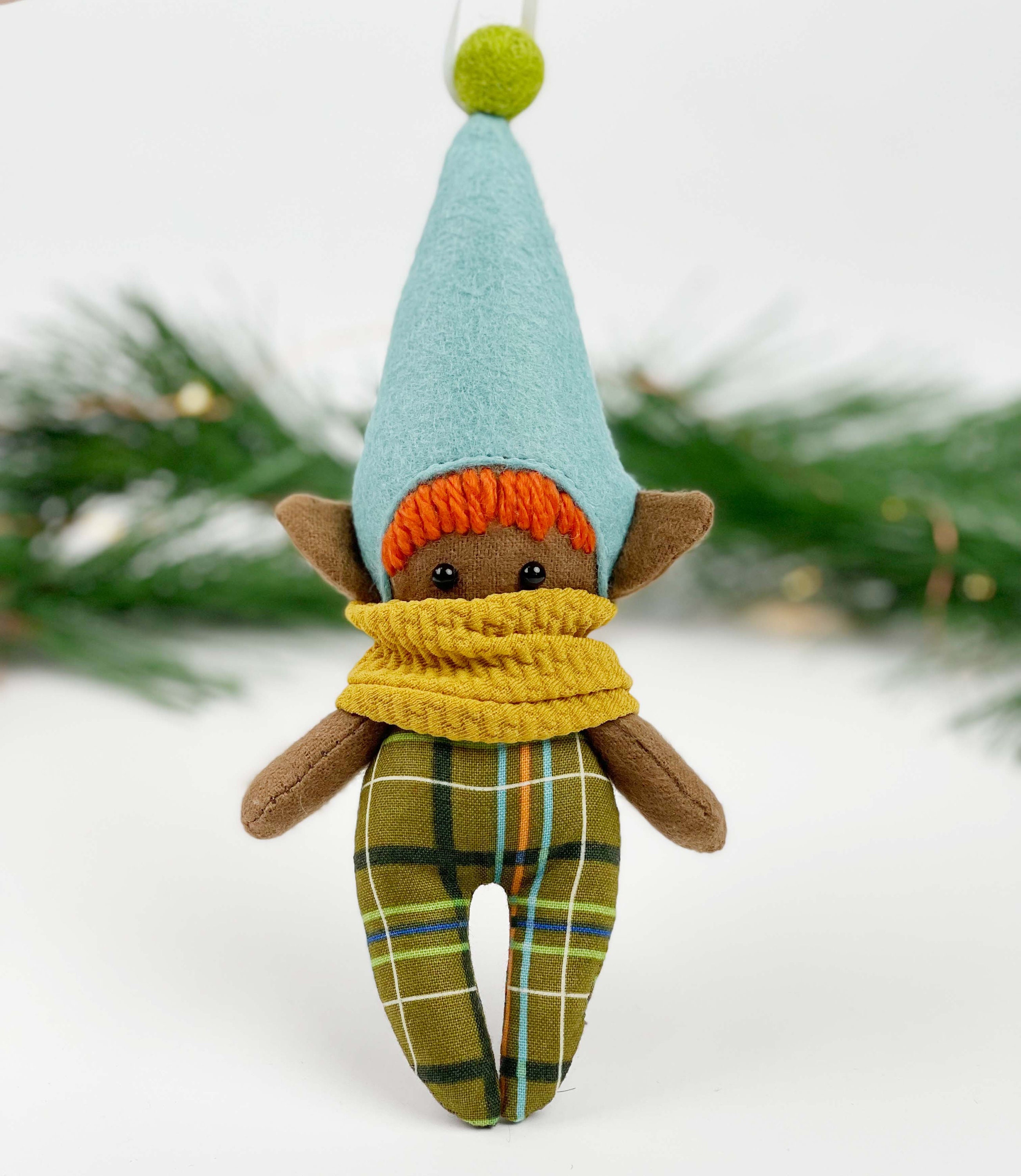 Mini Pals Holiday Ornament, ELVES Ornament, Elf Mini Doll Sewing ...