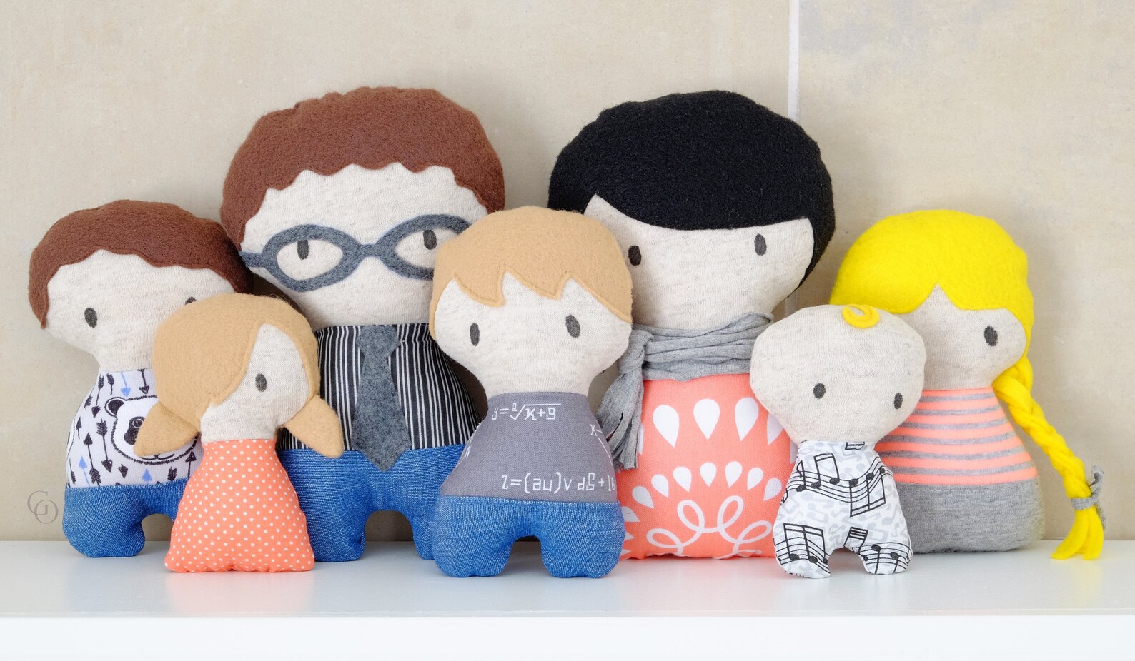 Mini Pals FAMILY PORTRAIT Soft Rag Doll Pdf Sewing Pattern Toy - Etsy