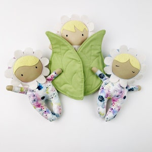 Flower Baby Doll Sewing Pattern, Toy Pdf Sewing Pattern, Tiny Doll ...