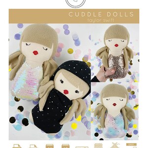 Taylor Doll Pattern, Cuddle Doll Pattern, Sewing Pattern, Soft Doll ...
