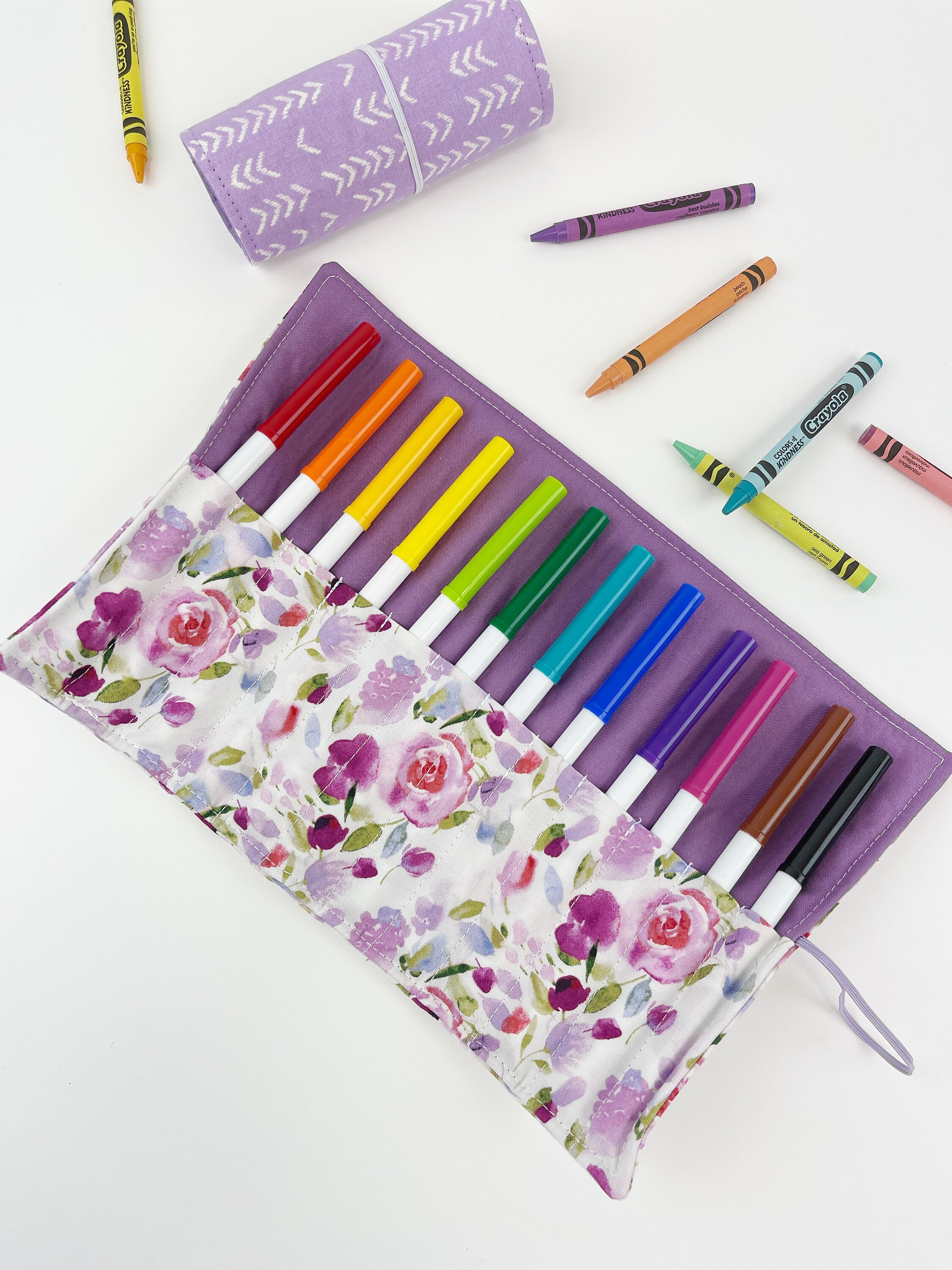 CREATE Coloring Wallet, Crayon Wallet Sewing Pattern, Travel Coloring ...