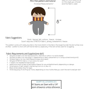 Wizard Baby Doll Sewing Pattern, WIZARD STUDENTS, Doll Pdf Sewing ...