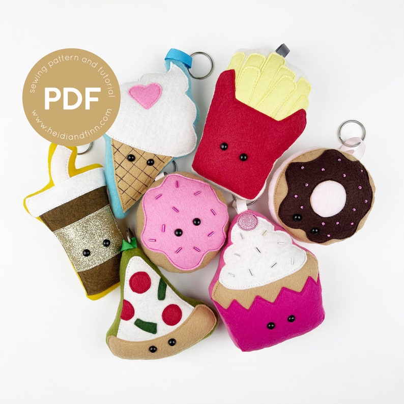 Backpack Charm Sewing Pattern, Plush Toy, Plush Treat Sewing Pattern ...