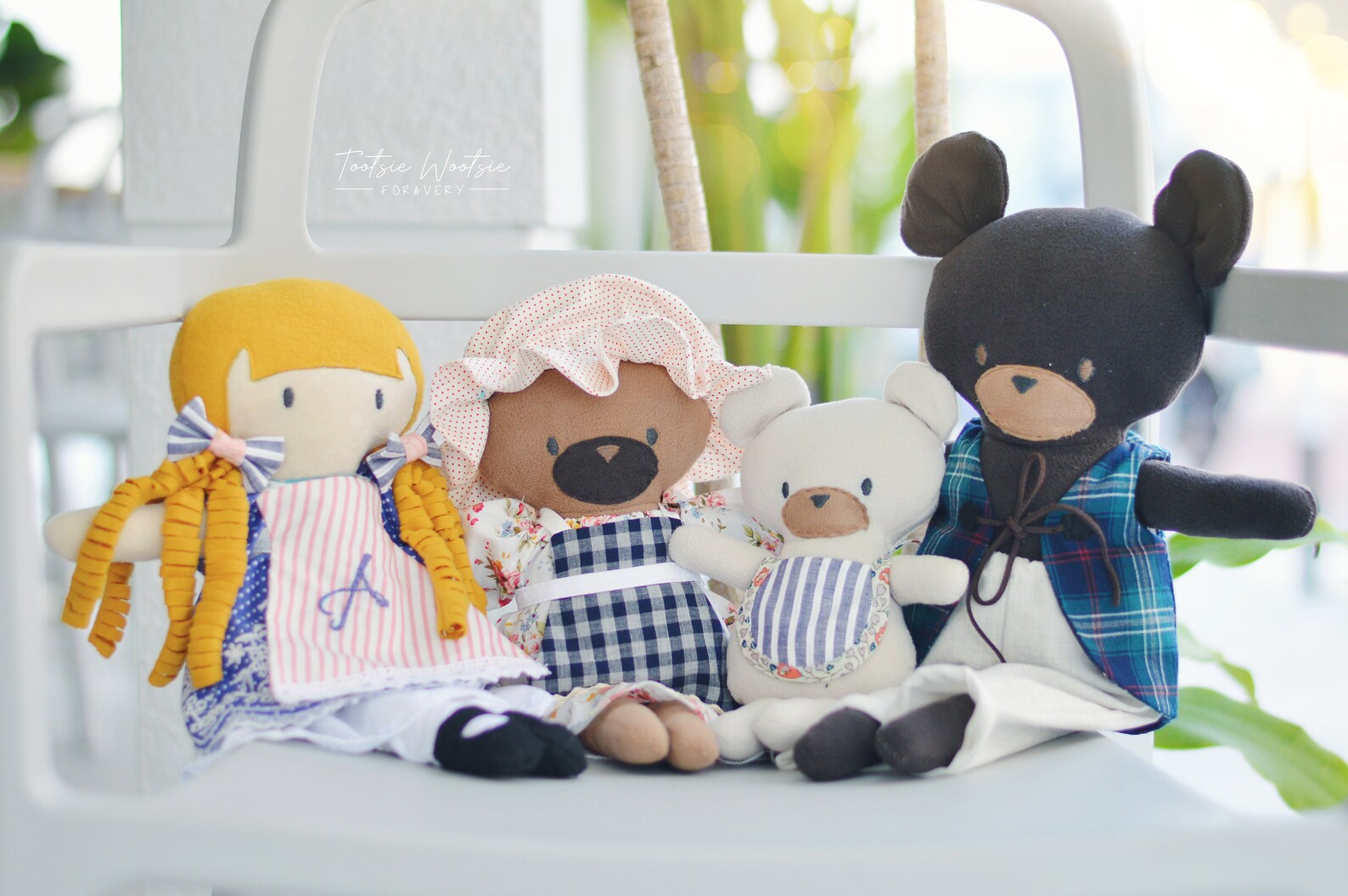 Mini Pals GOLDILOCKS and the Three Bears Fairy Tale Sewing - Etsy