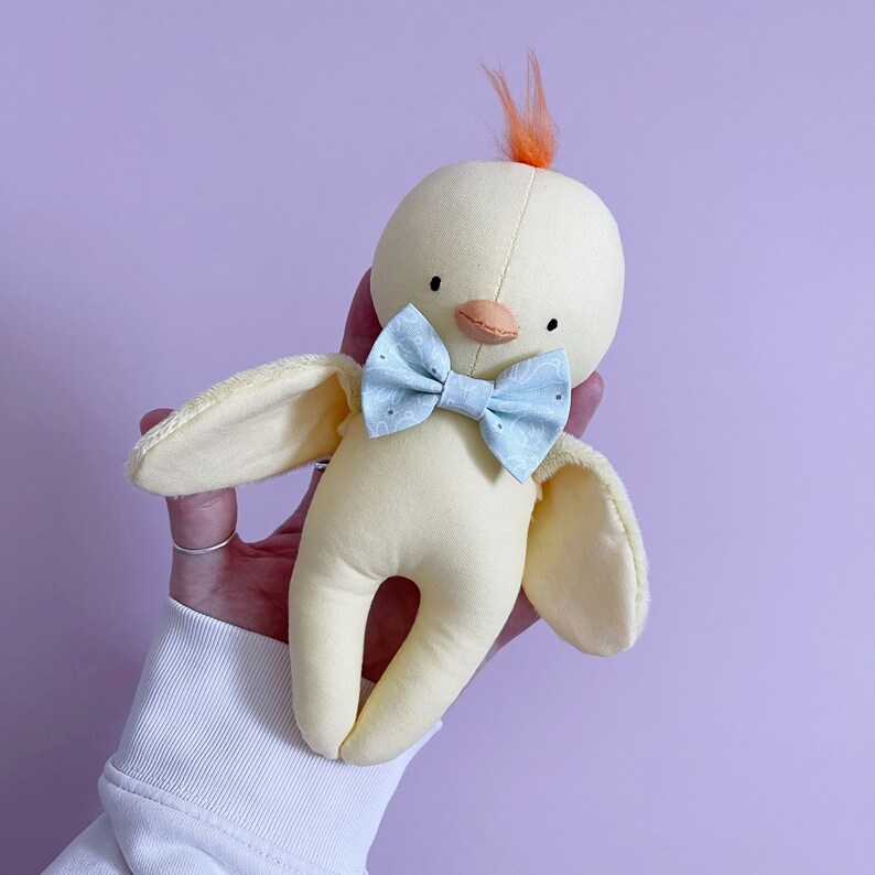 Baby Chick Doll Sewing Pattern, Toy Pdf Sewing Pattern, Tiny Doll ...