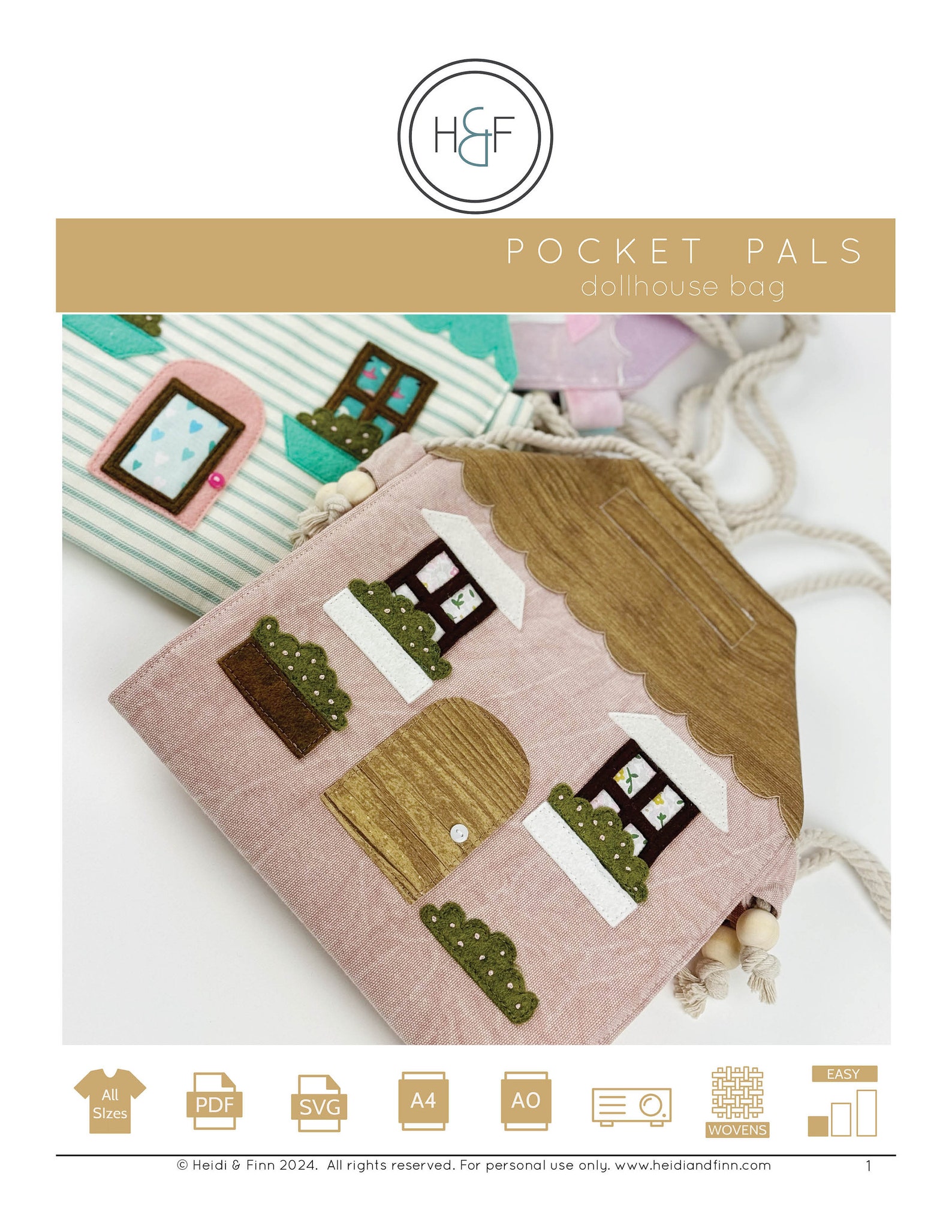 Pocket Pals Dollhouse BAG, Portable Dollhouse, Fabric Dollhouse, Soft ...
