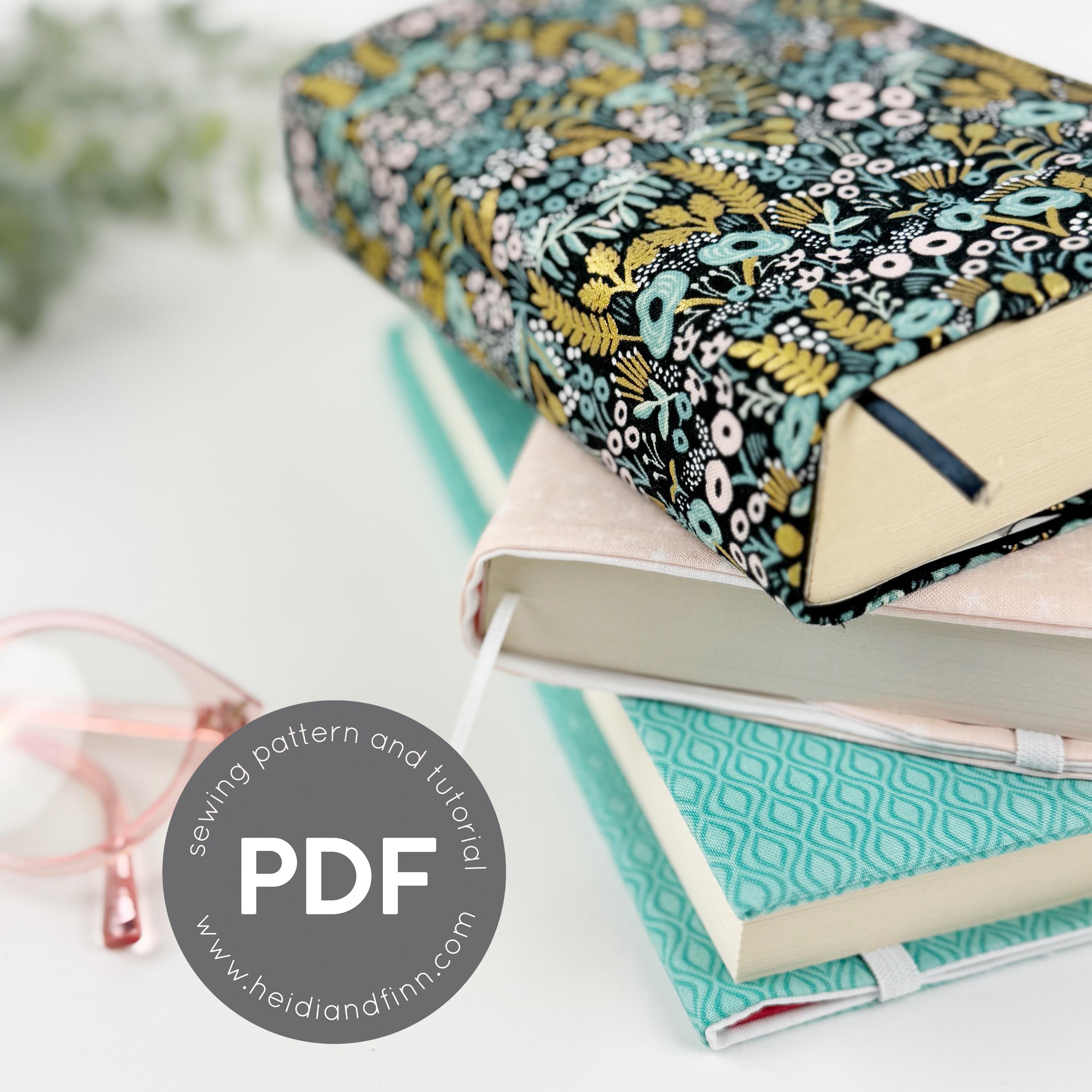 Book DUST JACKET Sewing Pattern, Gift for Book Lover, Book Protector ...