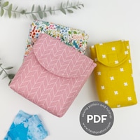 Sewing Pattern Pad & Tampon Holder PDF, Privacy Wallet PDF Pattern ...
