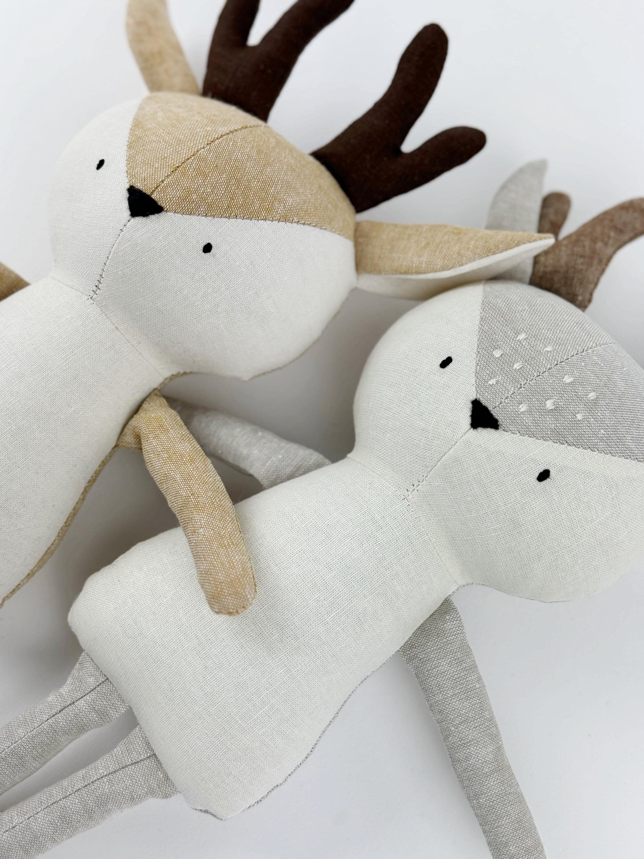 DEER Doll Sewing Pattern, Mini Softie Pattern, Deer Sewing Pattern ...