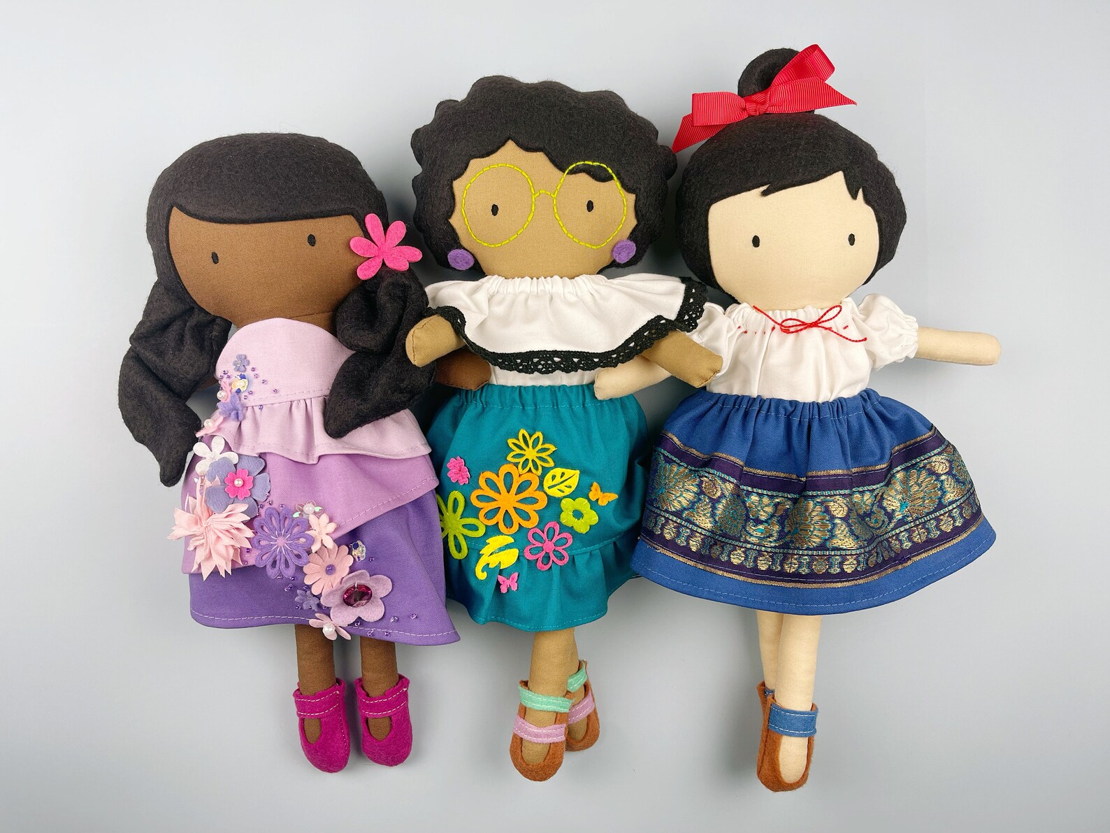 Mini Pal Encanto Sisters, Doll Sewing Pattern, Pdf Sewing Pattern ...