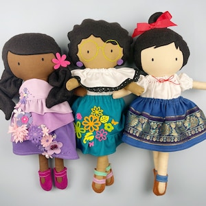 Mini Pal Encanto Sisters, Doll Sewing Pattern, Pdf Sewing Pattern ...