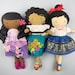 Mini Pal Encanto Sisters, Doll Sewing Pattern, Pdf Sewing Pattern ...