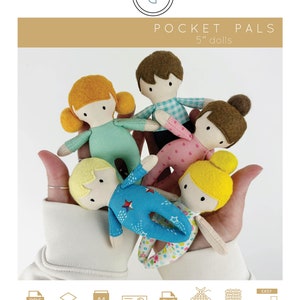 Mini Doll Pattern, Pocket Pals, Toy Doll, Doll Ornament, 5 Inch Doll ...