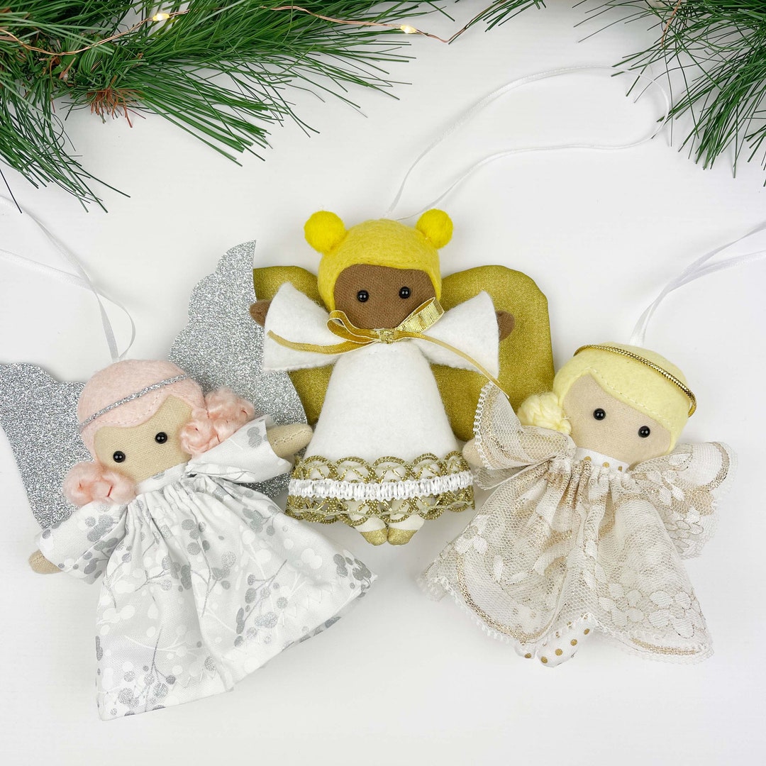 Mini Pals, Holiday Ornaments, ANGEL Doll Sewing Pattern, Toy Angel ...